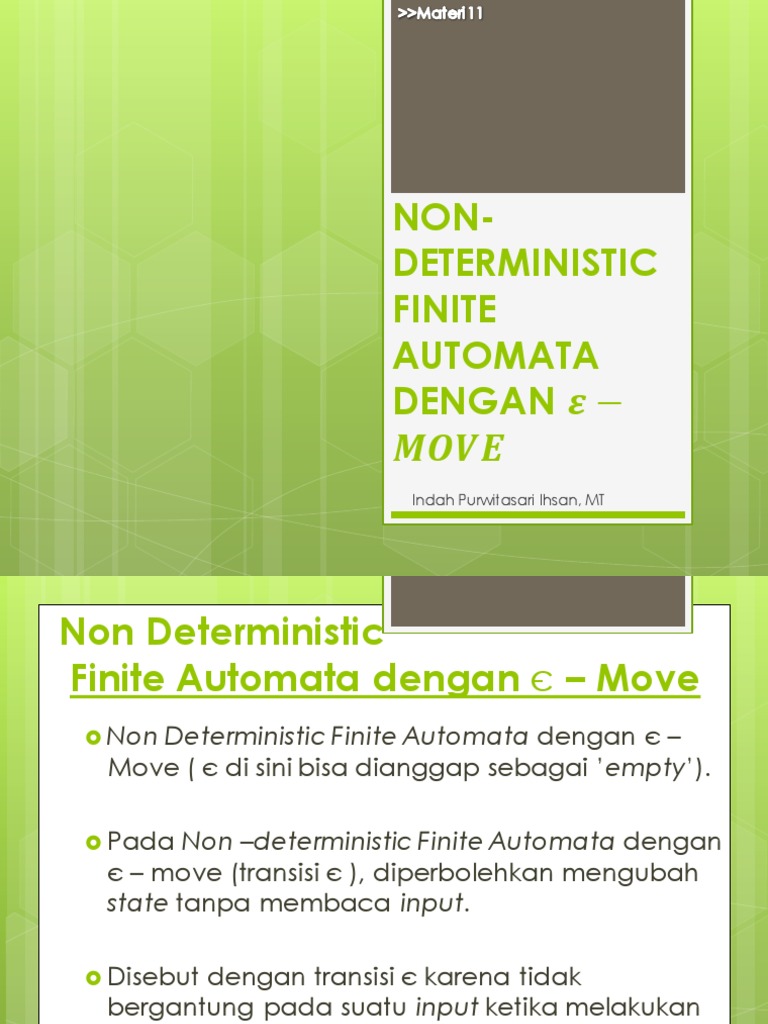 NFA dengan ε-Move | PDF | Sains & Matematika