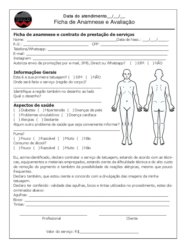 Ficha de Anamnese | PDF