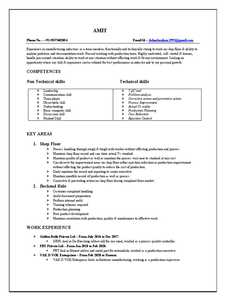 Competences Non Technical Skills Technical Skills | PDF | Business ...