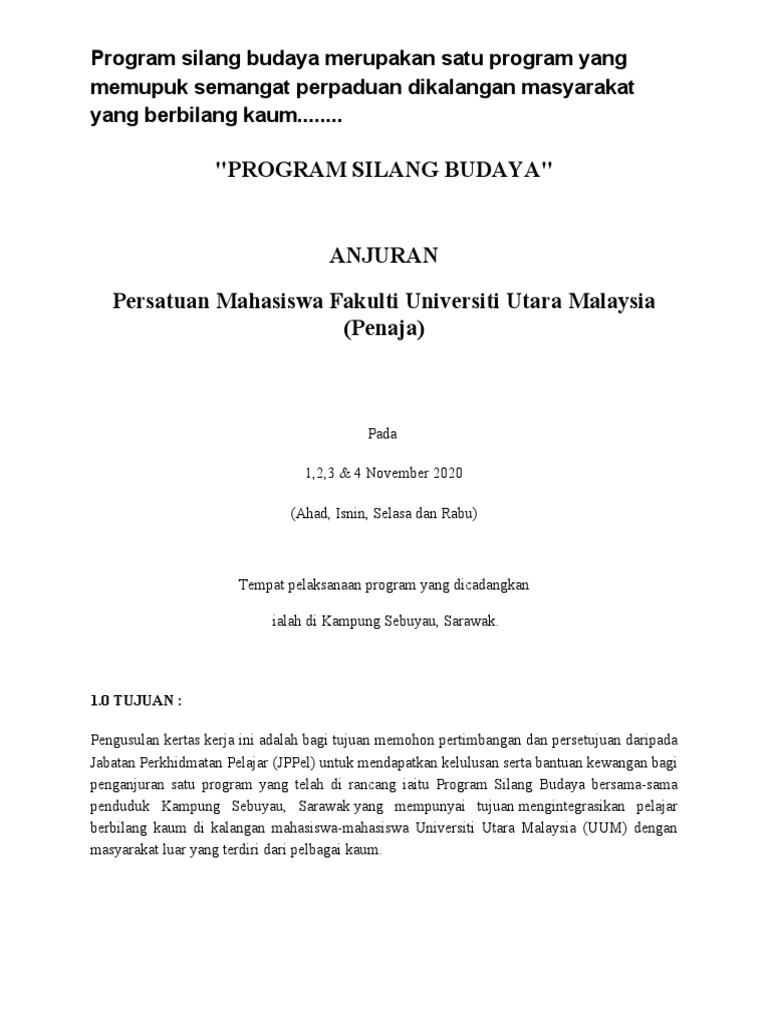 Program Silang Budaya | PDF