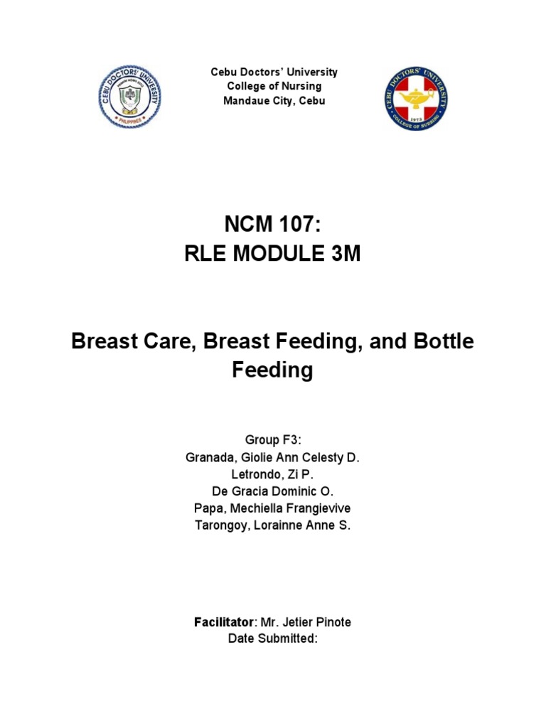 NCM 107: Rle Module 3M: Cebu Doctors' University College of Nursing ...
