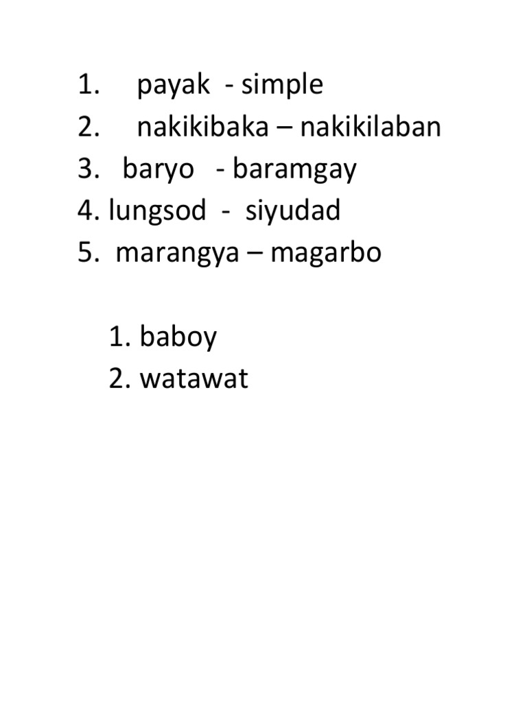Filipino Quiz Grade 4 PDF | PDF