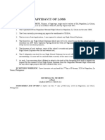 Affidavit of Loss PRC ID | PDF