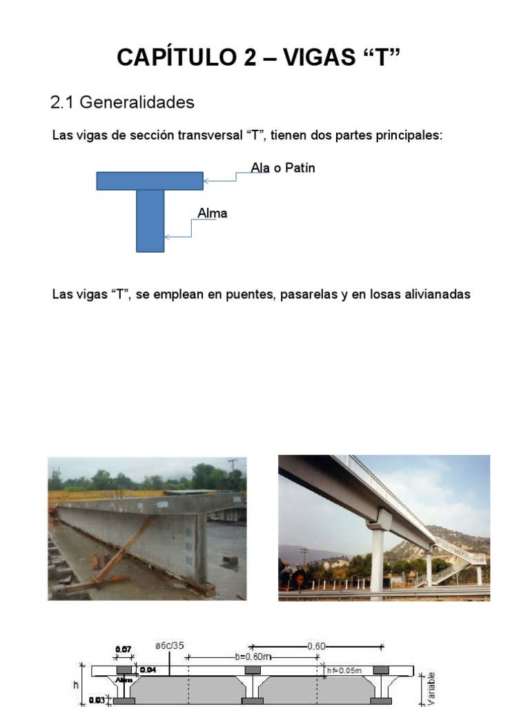 Diseño y Cálculo de Vigas T | PDF | Ingeniería estructural | Física ...