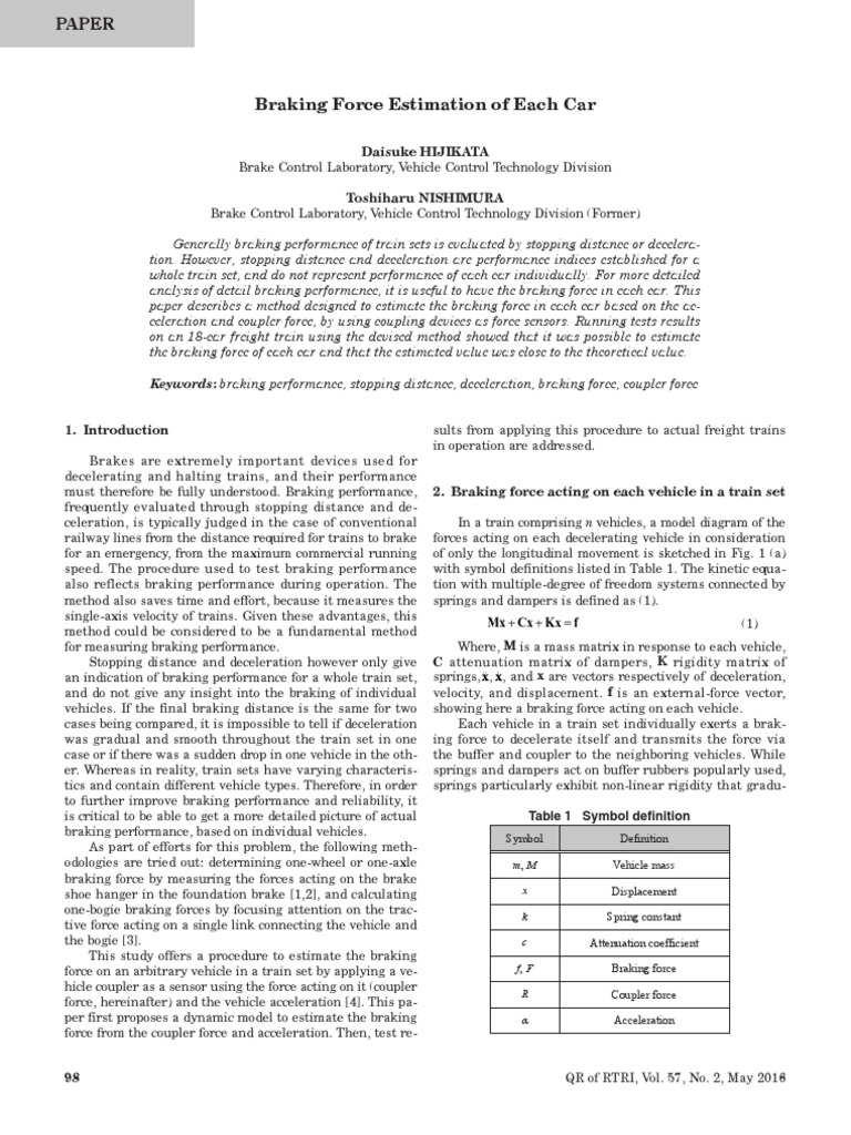 Estimating the Braking Force of Individual Rail Cars Through Coupler ...
