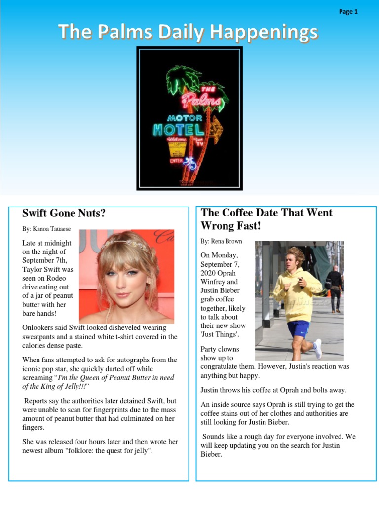 Celebrity Gossip Newspaper Edu 214 | PDF