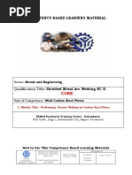 Self - Assessment Guide: Shielded Metal Arc Welding (Smaw) NC Ii Weld ...
