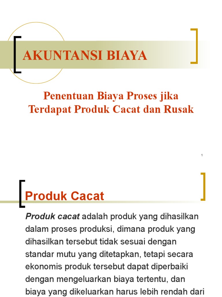 HP Proses Terdpt Produk Cacat, Rusak | PDF