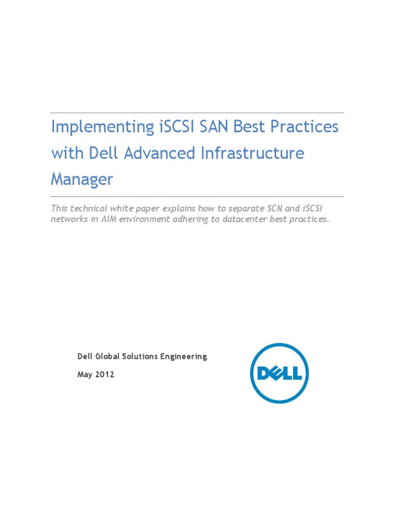 Iscsi San Best Practices With Aim | PDF | Computer Network | Network ...