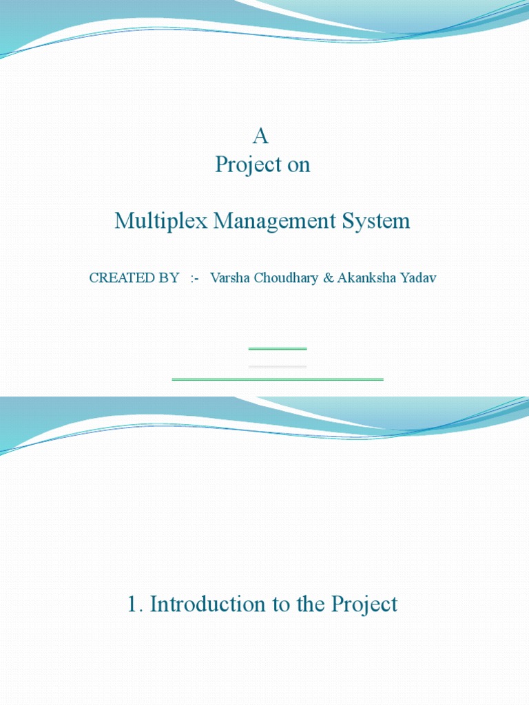 Multiplex Management System Overview | PDF | Databases | Software