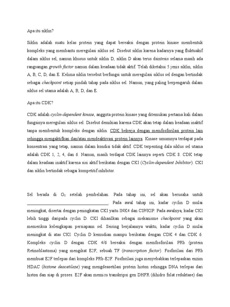 Apa Itu Siklin | PDF