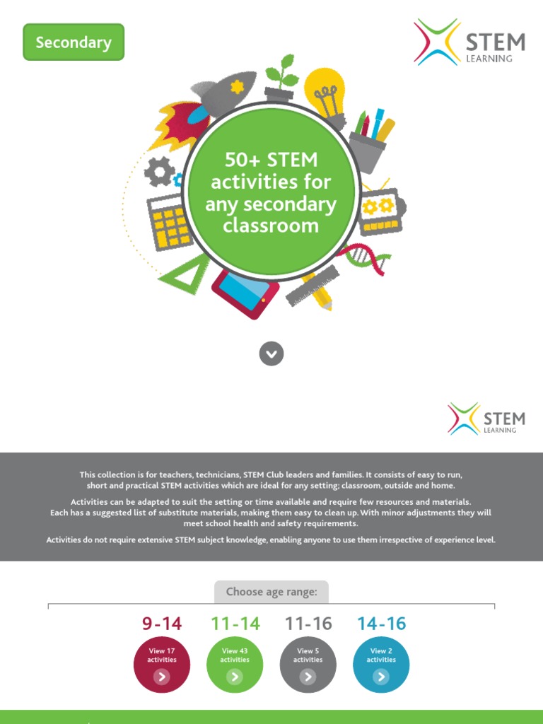 50+ STEM Activities for Secondary Classrooms | PDF | Track And Field ...