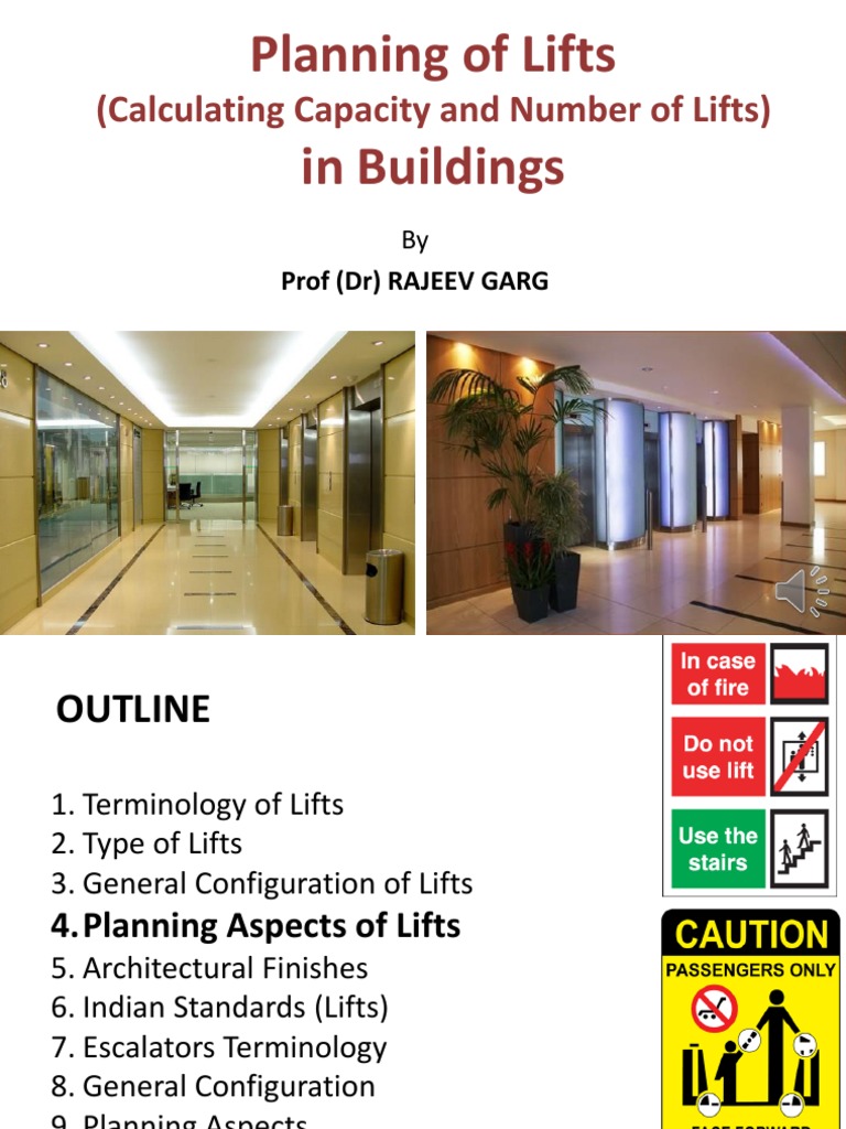 Lift Planning and Design Guidelines | PDF | Elevator | Transport