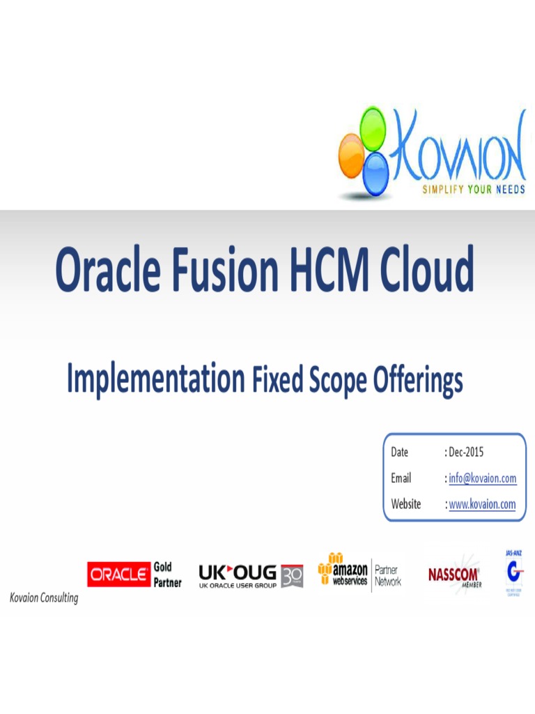Oracle Fusion HCM Cloud: Implementation | PDF | Oracle Corporation | Cloud Computing