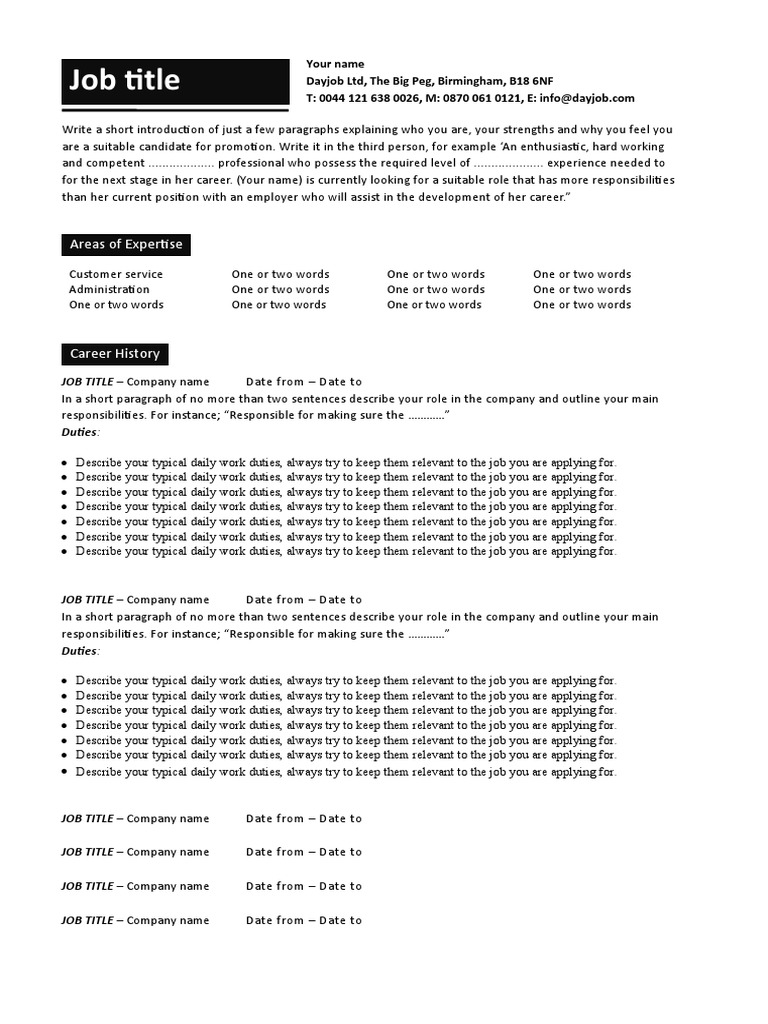 Promotion CV Template | PDF | Learning | Cognition