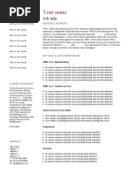 JobStreet Resume Templates | PDF