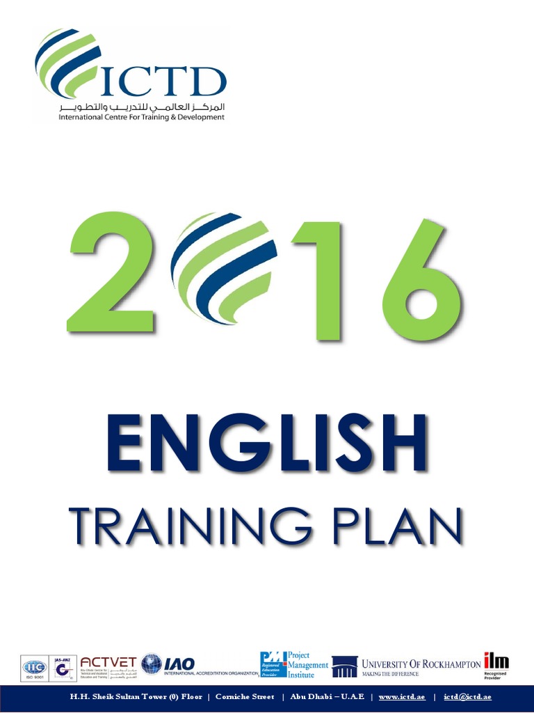 ICTD - 2016 English Training Plan PDF | PDF | Human Resource Management ...