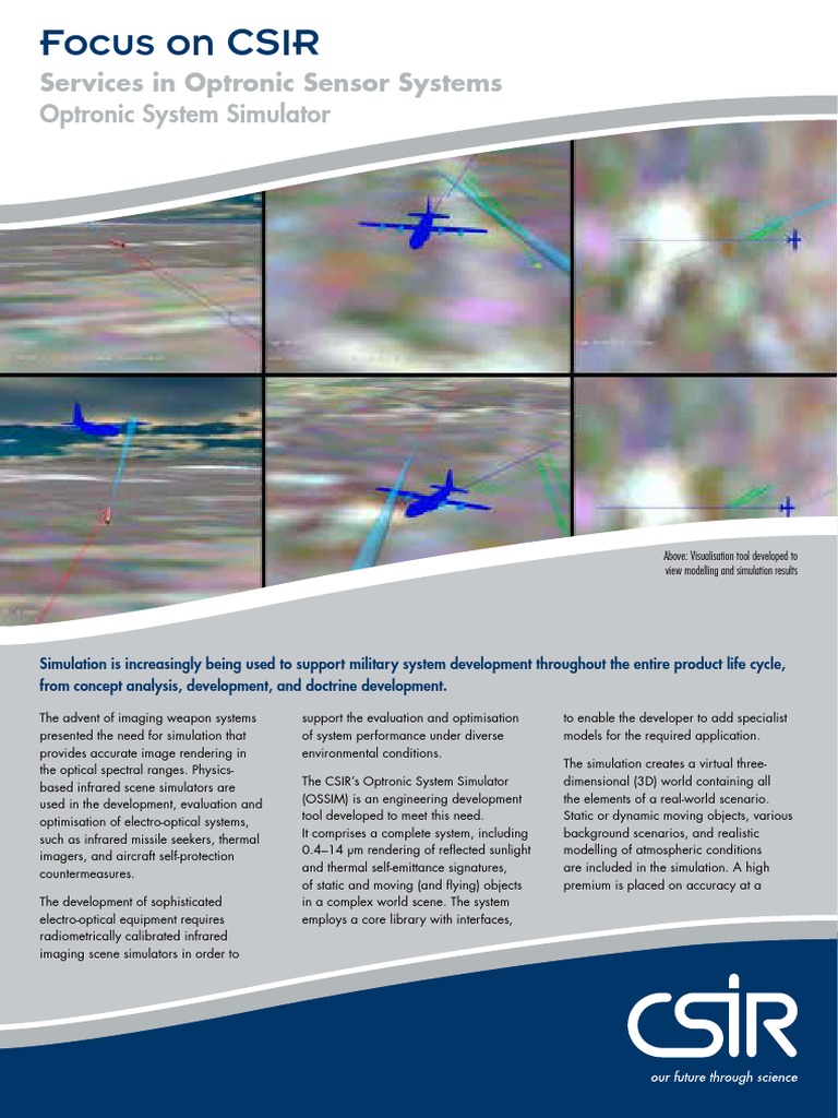 Focus On CSIR: Optronic System Simulator | PDF | Simulation | Rendering ...