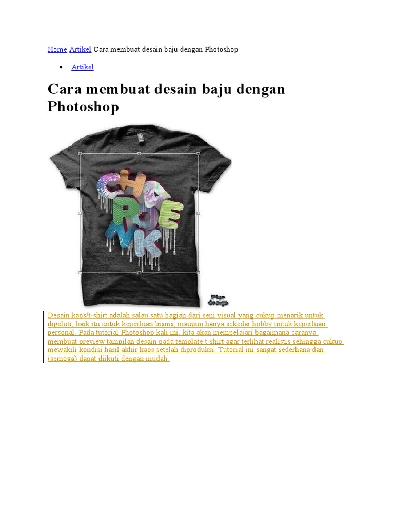 Desain Kaos Realistis dengan Photoshop | PDF | Karier & Perkembangan | Seni