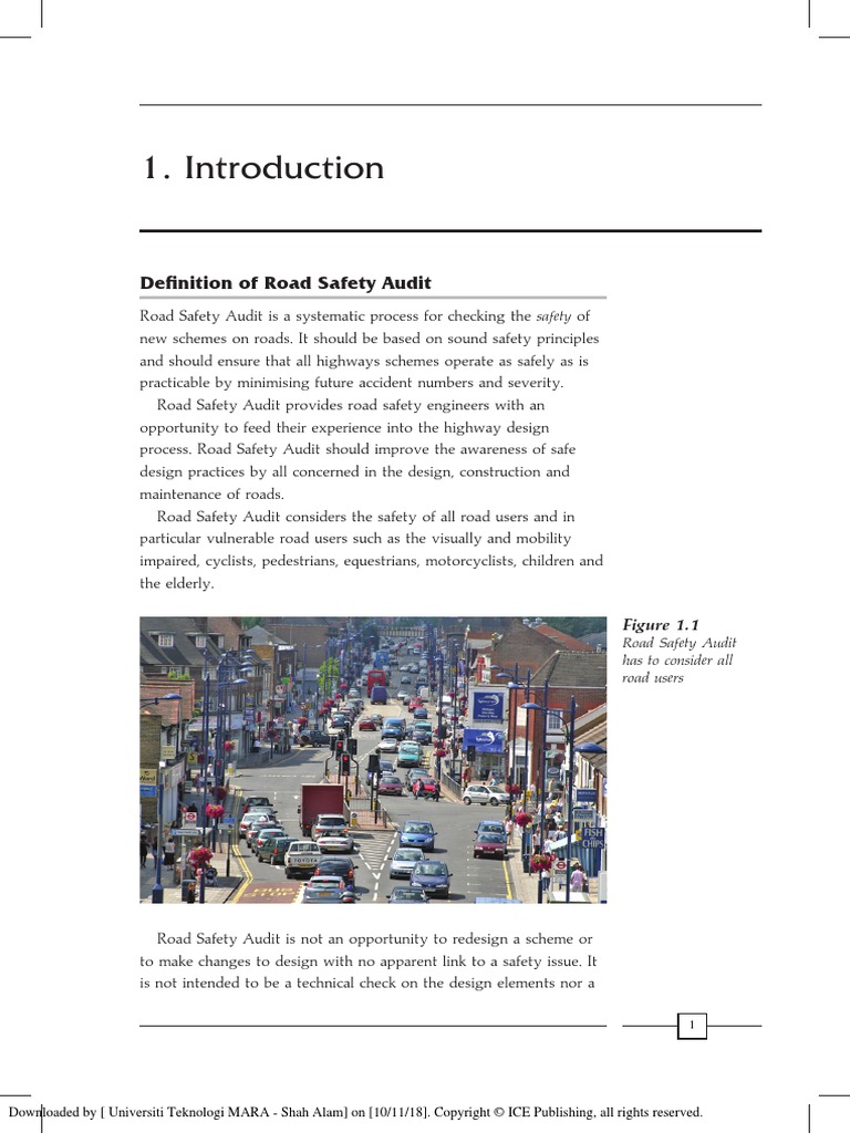 Definition of Road Safety Audit | PDF | Road Traffic Safety | Safety