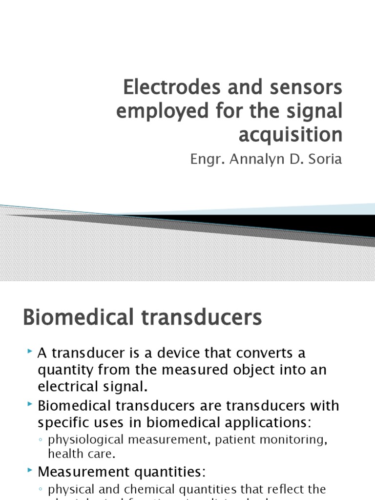 Biomedical Electrodes and Transducers | PDF | Medical Imaging ...