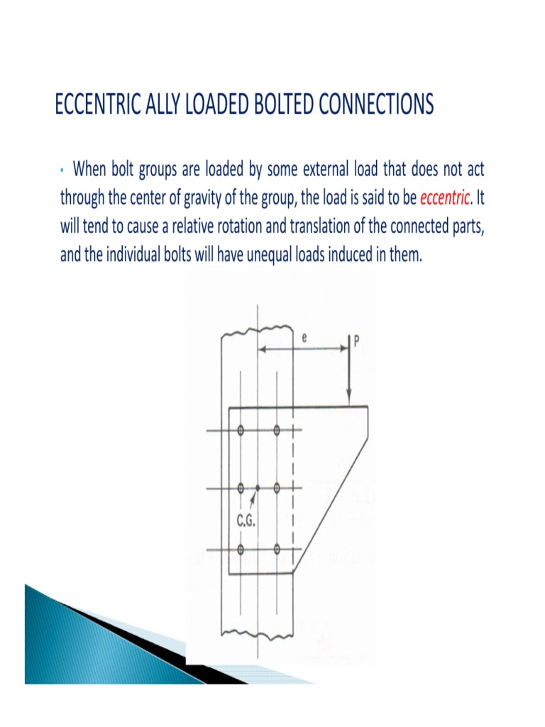 7 - CE 511 - Bolted Connection - Eccentric | PDF | Screw | Stress ...