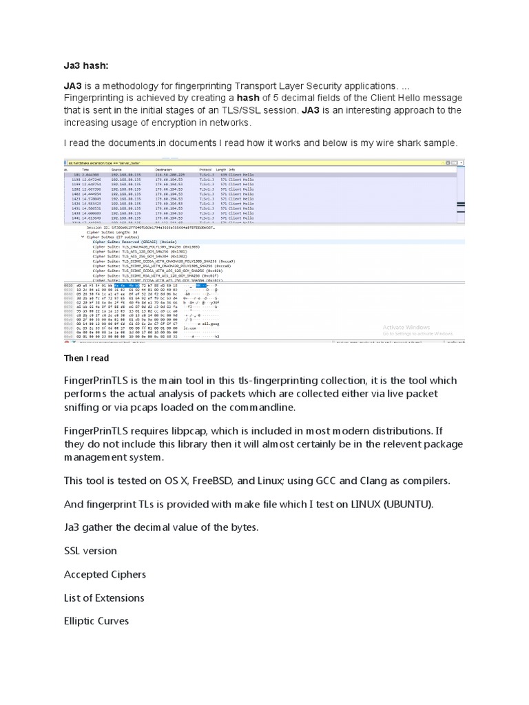 Ja3 Hash: JA3 Is A Methodology For Fingerprinting Transport Layer ...