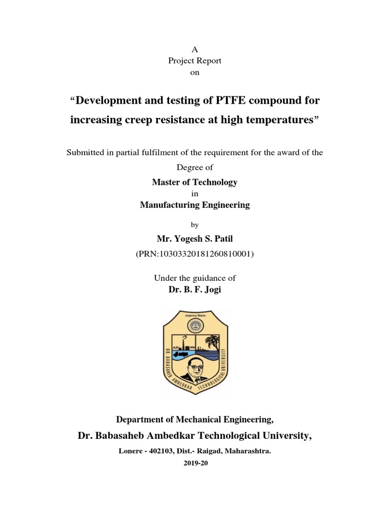 M Tech Projects - Engineering Project REPORT | Download Free PDF | Silicon Dioxide | Creep ...