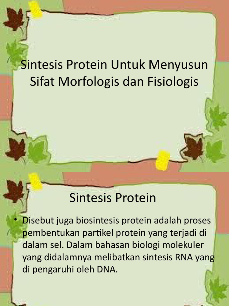 Sintesis Protein Dan Reproduksi Sel | PDF