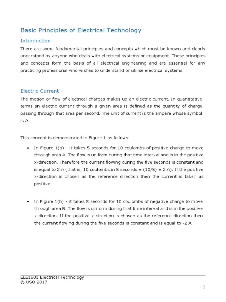 Basic Principles of Electrical Technology | Download Free PDF | Electrical Resistance And ...