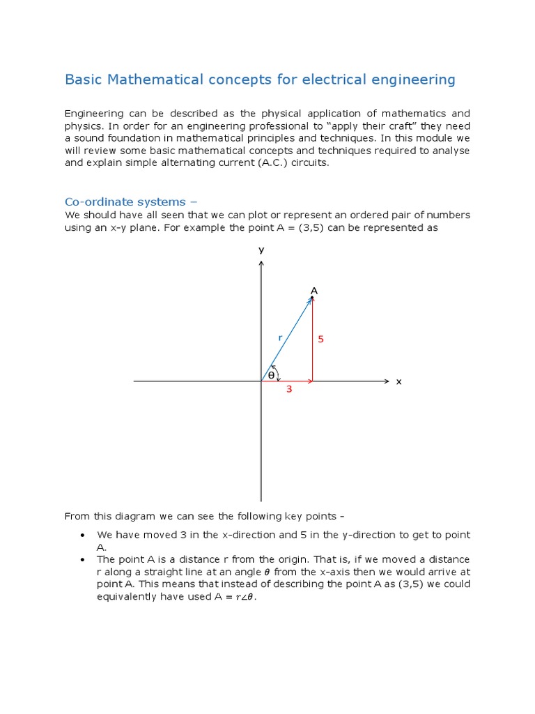 Basic Mathematical Concepts | PDF | Phase (Waves) | Sine