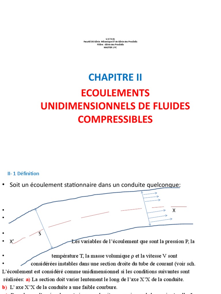 Fluides Compressibles - Cours-2 | PDF | Tuyère | Vitesse supersonique