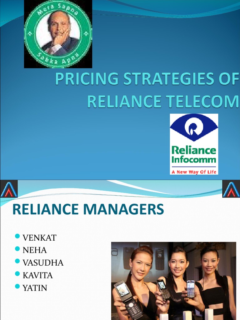 Pricing Strategies of Reliance Telecom | PDF | Mobile ...