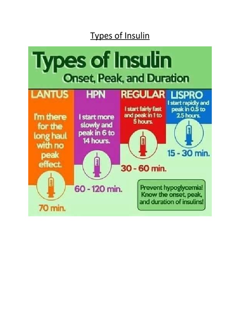 Insulin Types | PDF