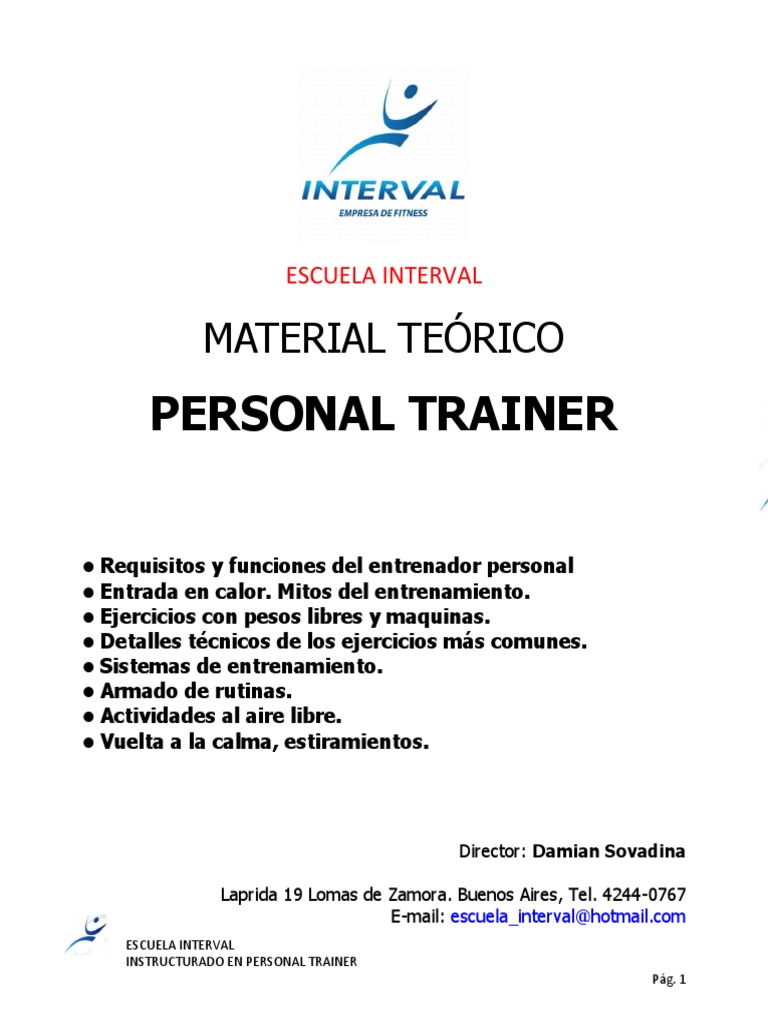 Manual de Entrenador Personal en PDF | PDF | Contracción muscular ...
