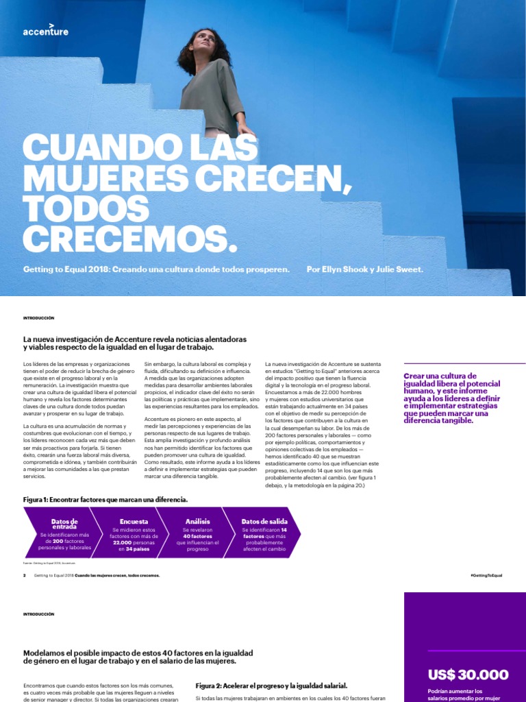 Accenture Getting To Equal 2018 ESP | PDF | Igualdad de género ...