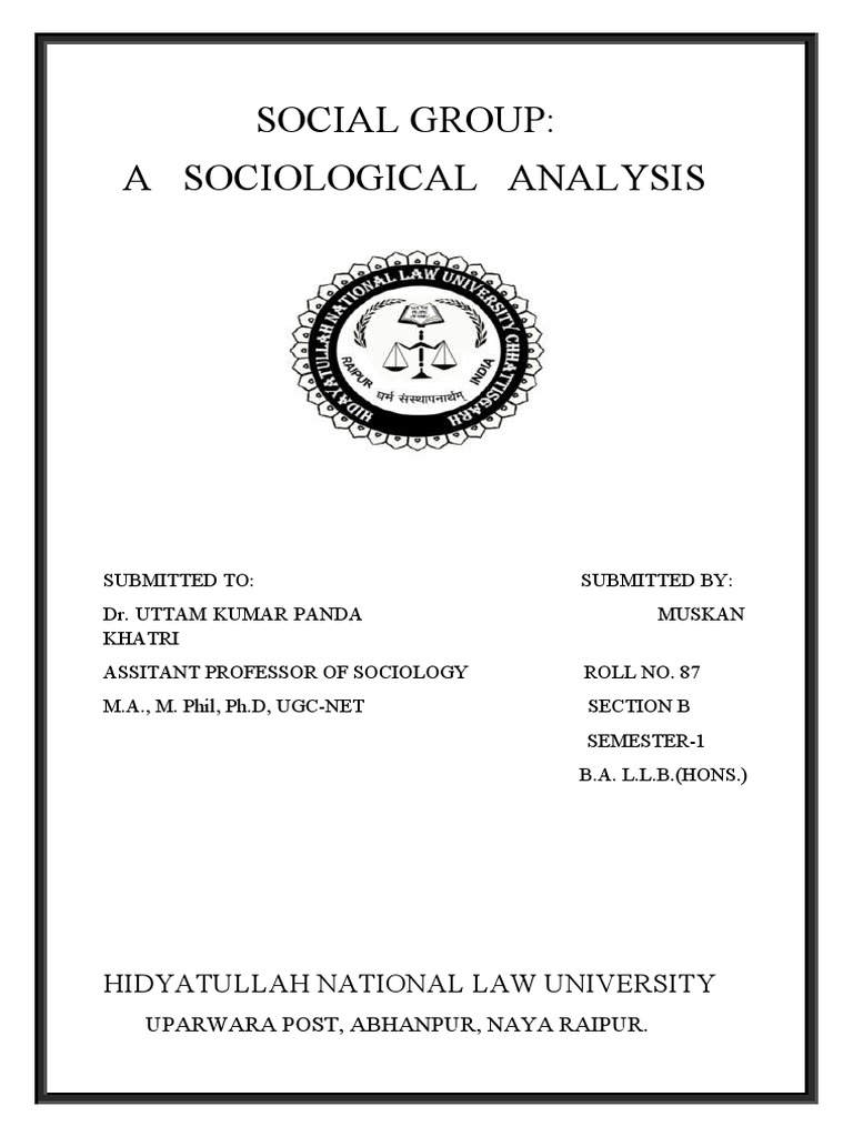 Social Group Project | PDF | Social Group | Community