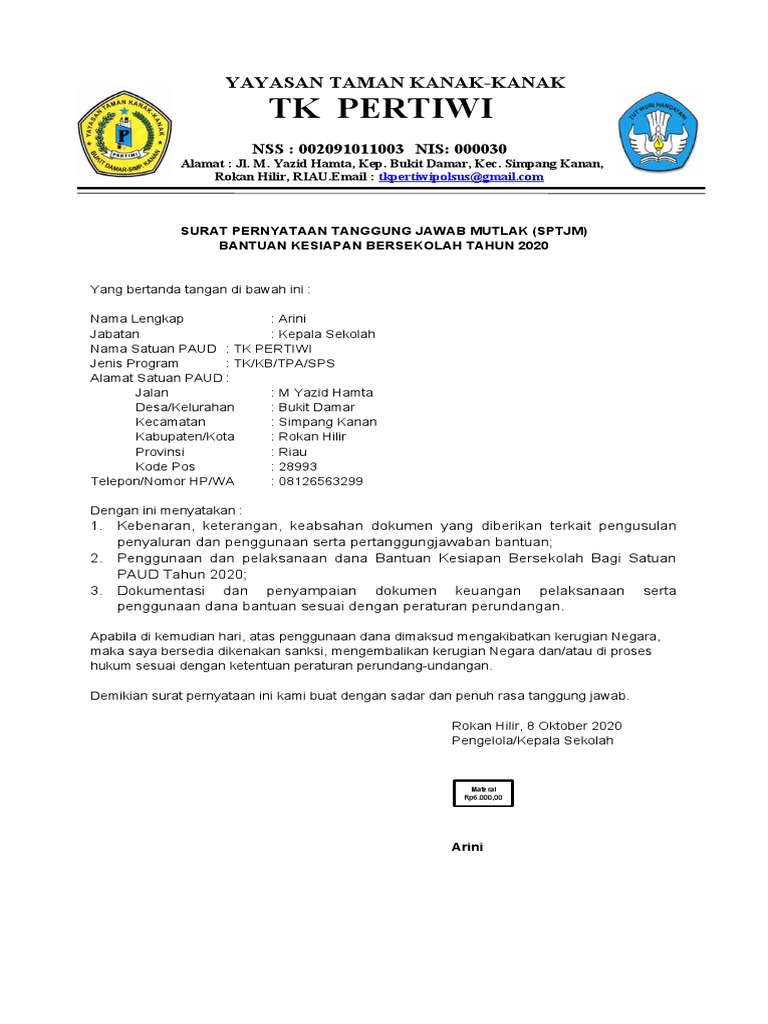 SPTJM Word | PDF | Ilmu Sosial
