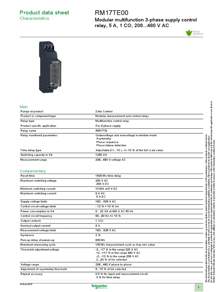 RM17TE00 DATASHEET NG en-GB | PDF | Alternating Current | Relay