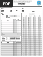 PERBASI 3x3 Basketball Scoresheet | PDF | Sports | Sports Rules And ...
