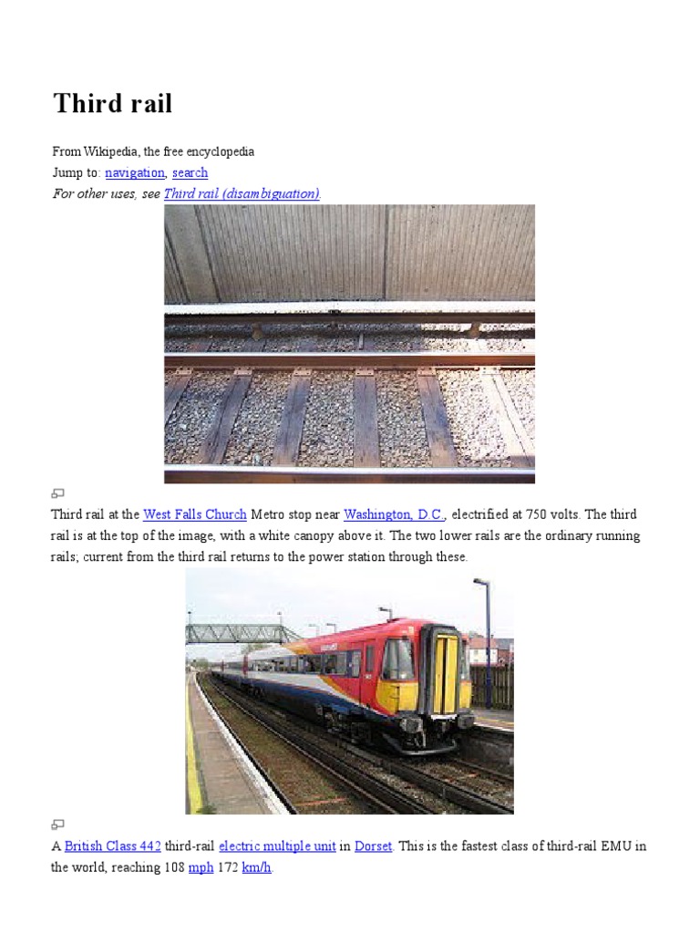 Third Rail | PDF | Rail Transport | Tram
