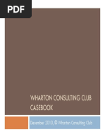 Wharton Consulting Club Case Book | PDF