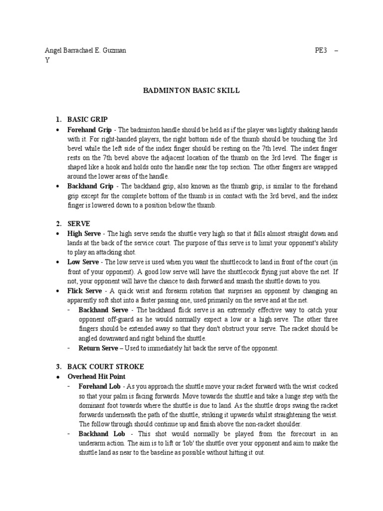 Master the basics of badminton with this guide to grips, strokes and ...