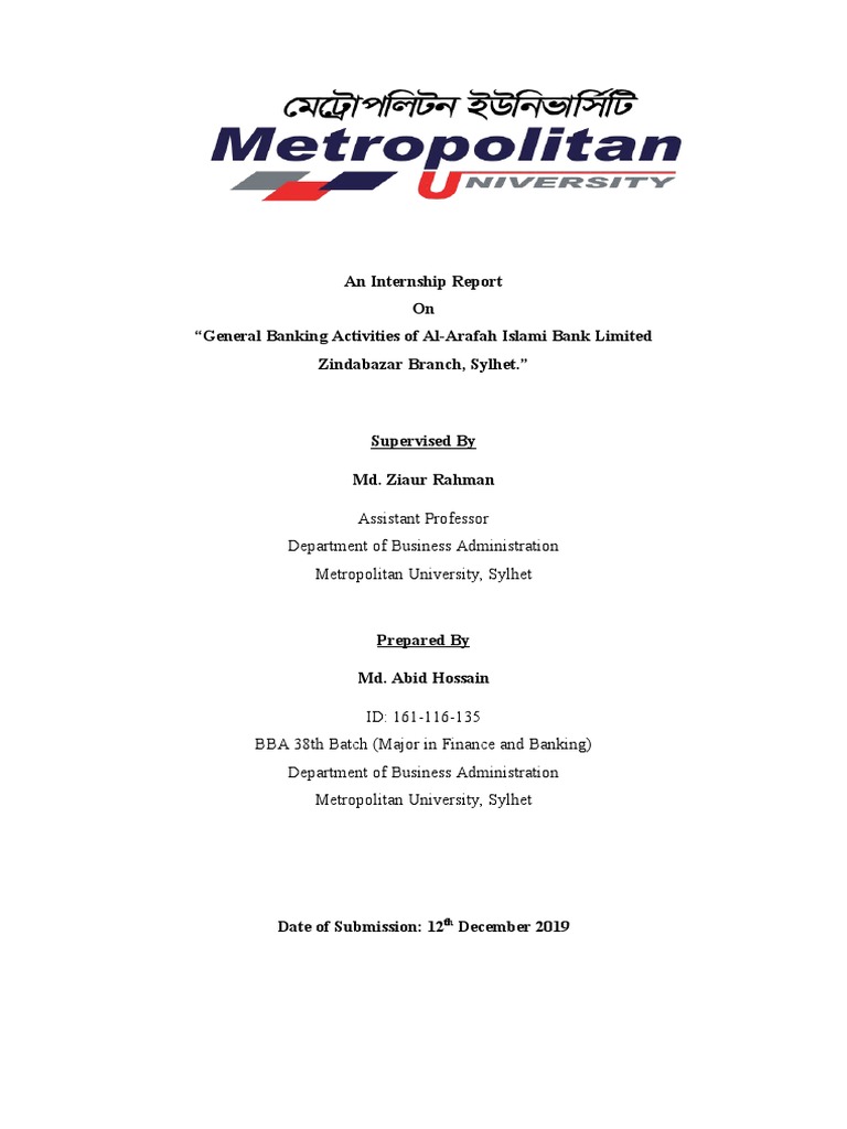 An Internship Report | PDF | Clearing (Finance) | Cheque