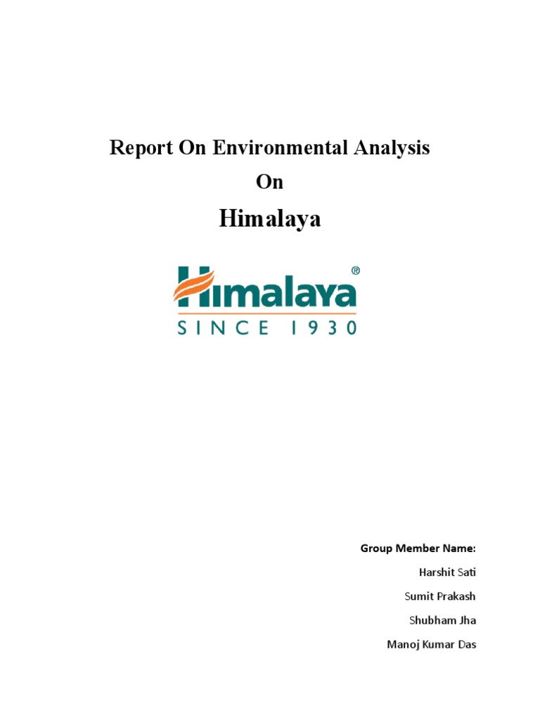 Himalaya: Report On Environmental Analysis On | PDF | Brand | Labour ...