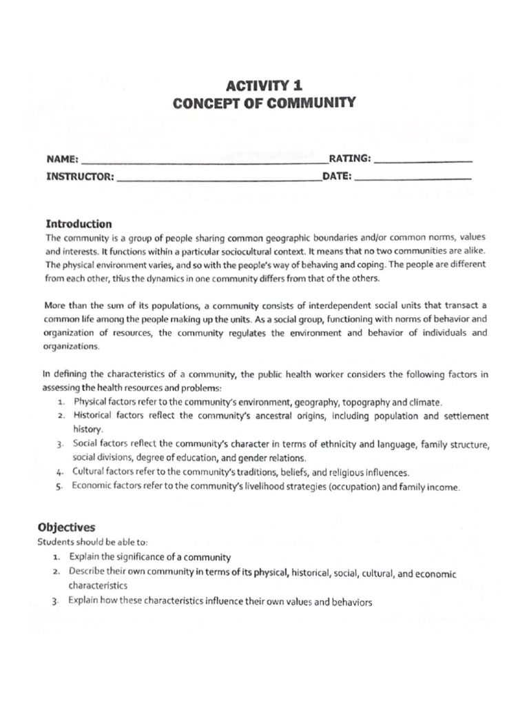 Public Health Activity 1 | PDF