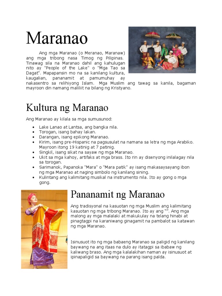 Maranao | PDF