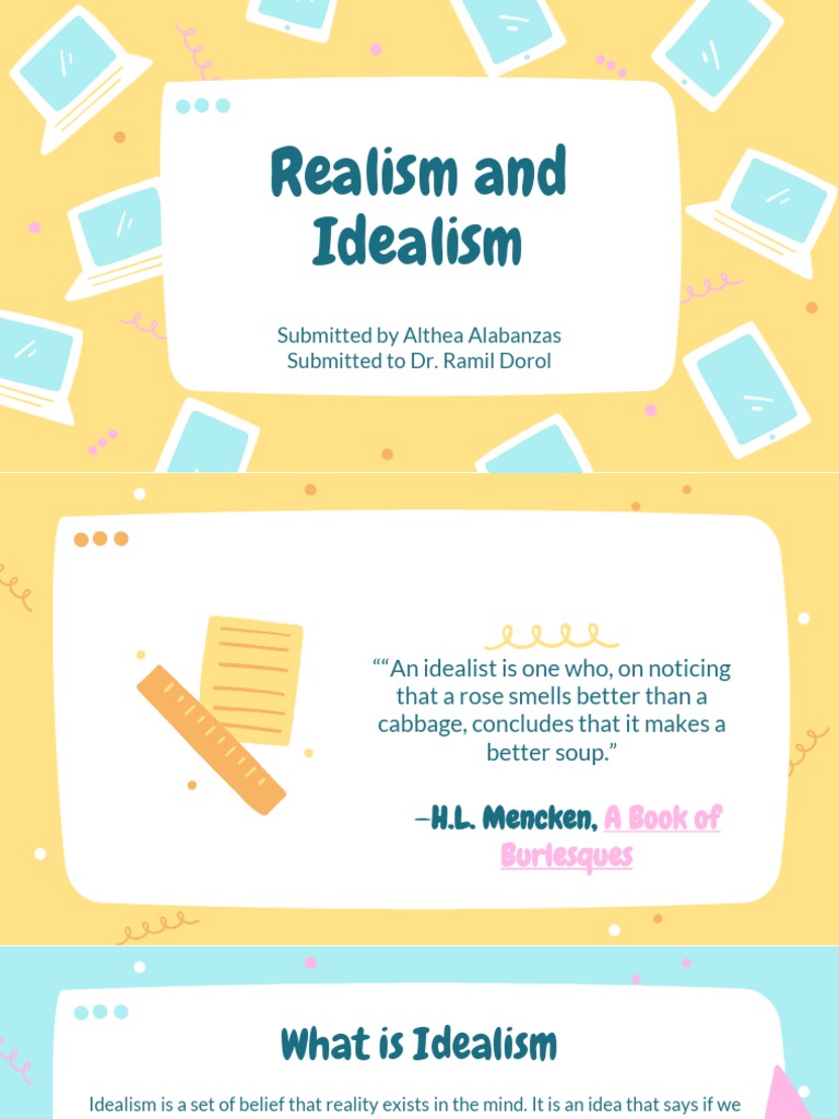 Idealism Vs Realism | PDF