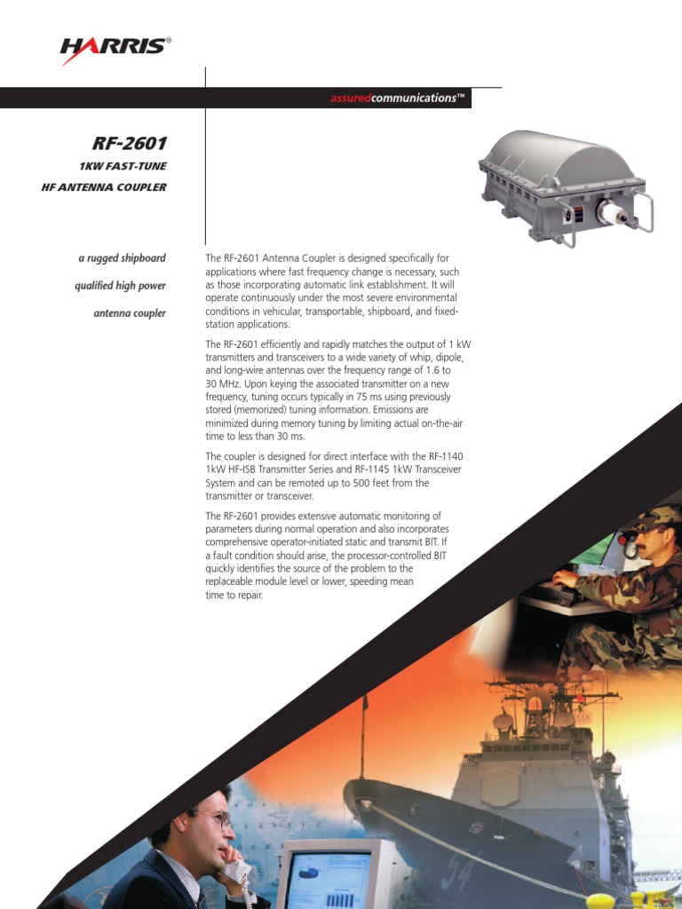 Assured: 1Kw Fast-Tune HF Antenna Coupler | PDF | Antenna (Radio ...