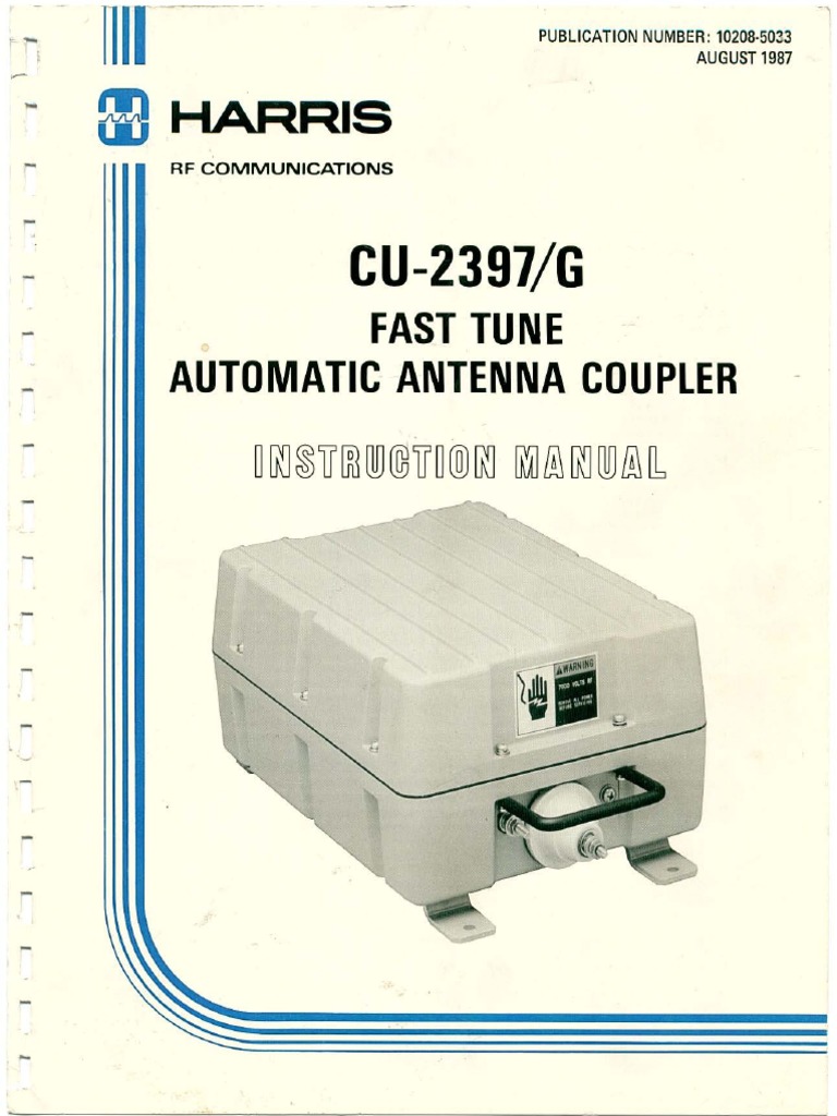 RF382 CU-2397 CoupleLevel IV PDF | PDF | Antenna (Radio) | Coaxial Cable